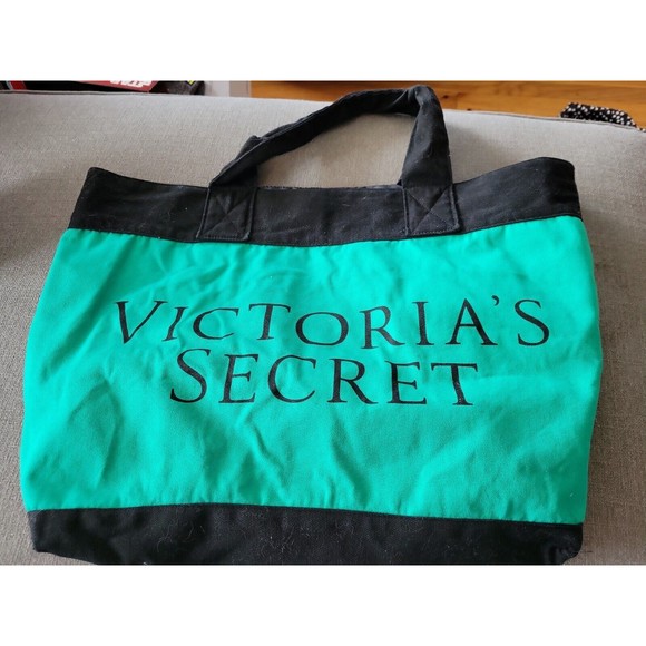 Victoria's Secret | Bags | Victorias Secret Bag 2side Colors Blue Green ...